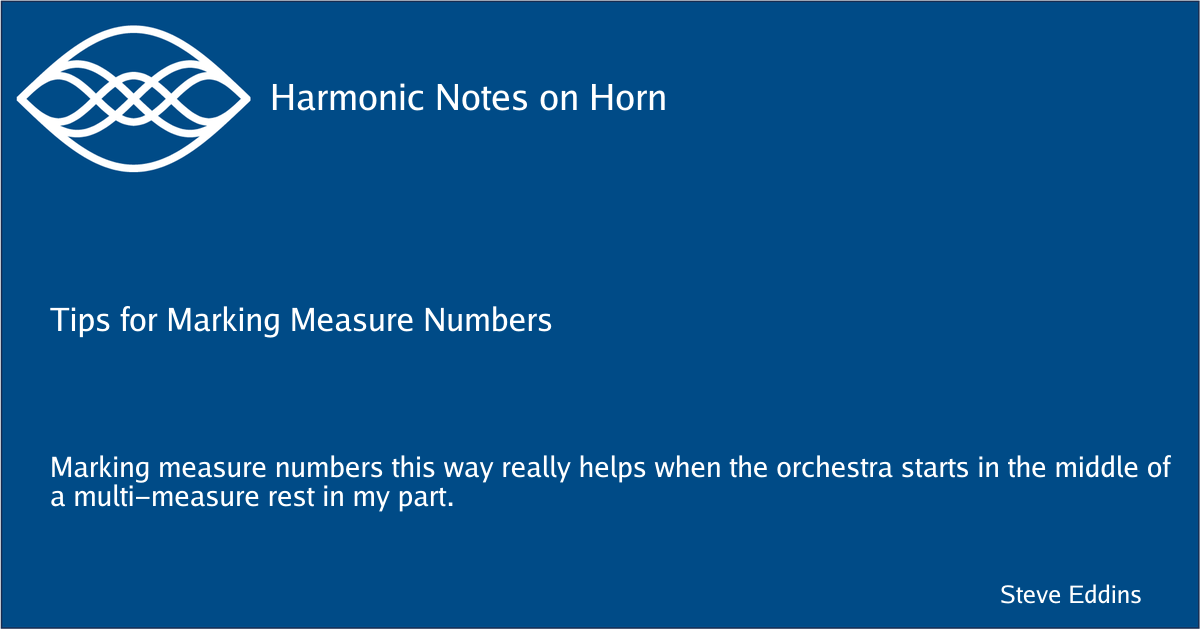 Tips for Marking Measure Numbers | Harmonic Notes
